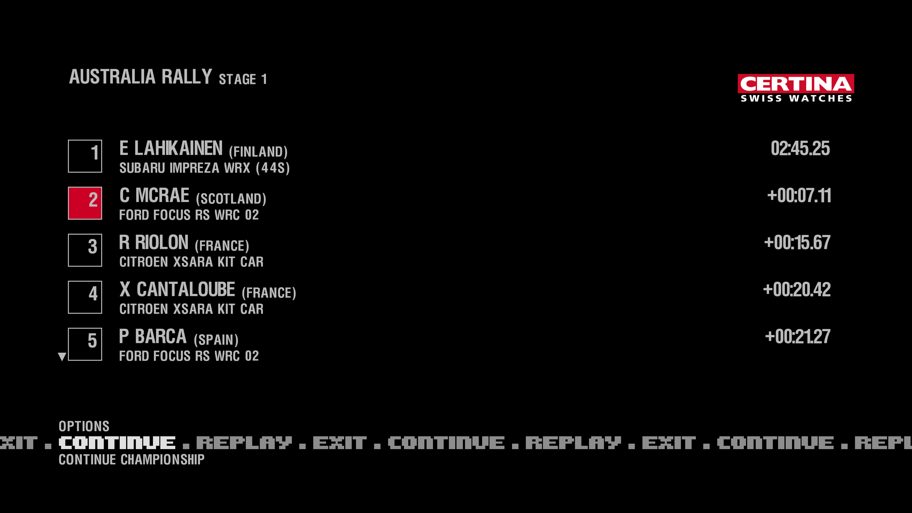 CMR3 HD UI Screenshots
